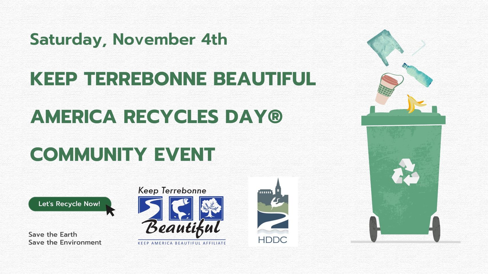 America Recycles Day Community Event - Explore Houma