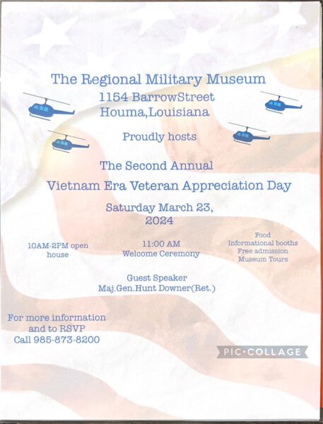2nd Annual Vietnam Era Veteran Appreciation Day | Explore Houma