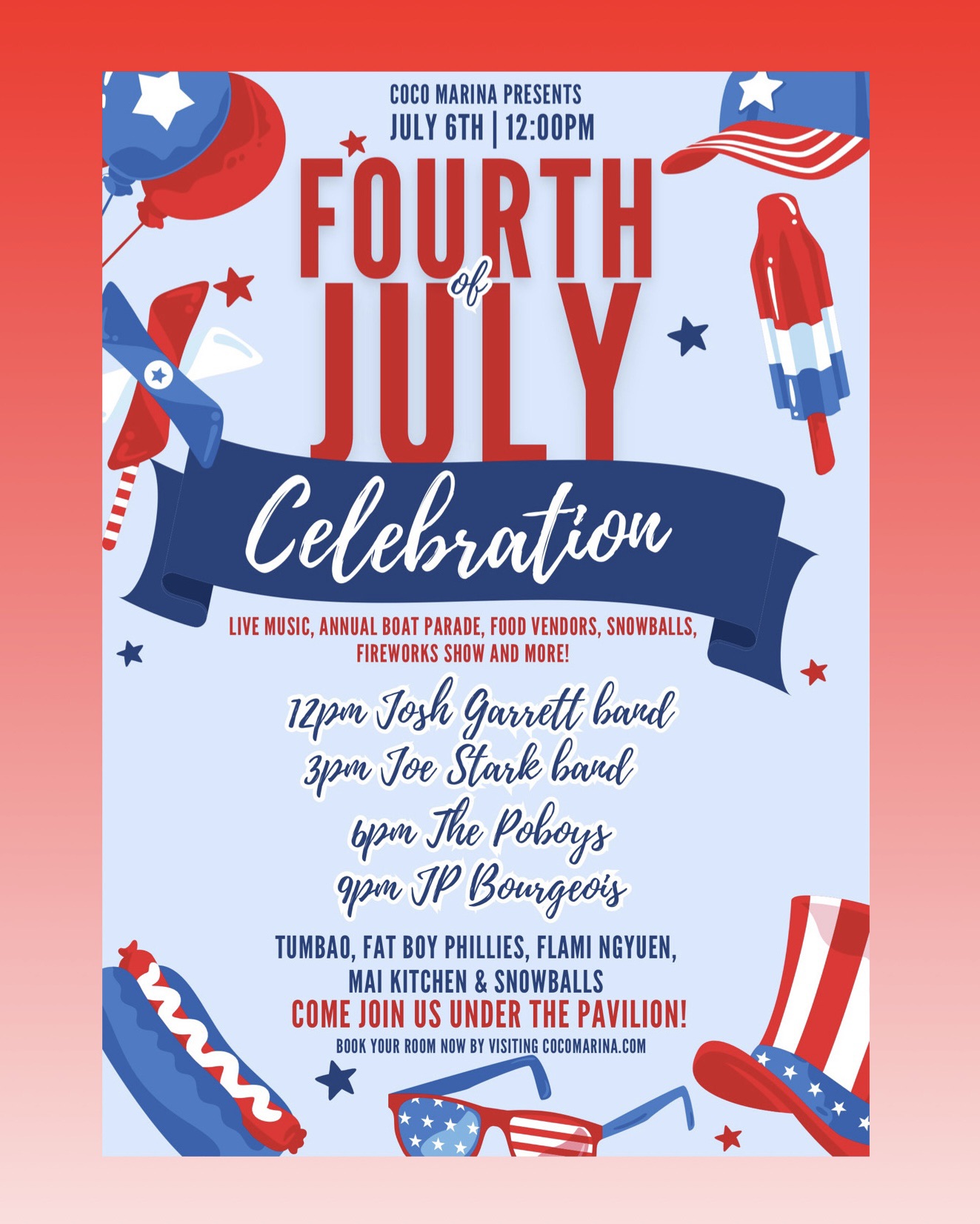 Fourth of July Celebration 2024 at CoCo Marina | Explore Houma